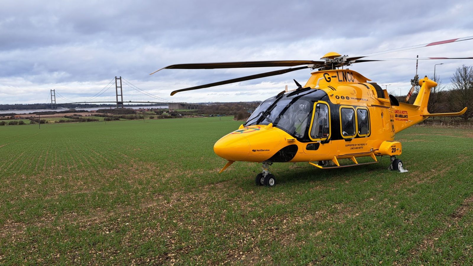 LNAA - what to do if you see our helicopter landing